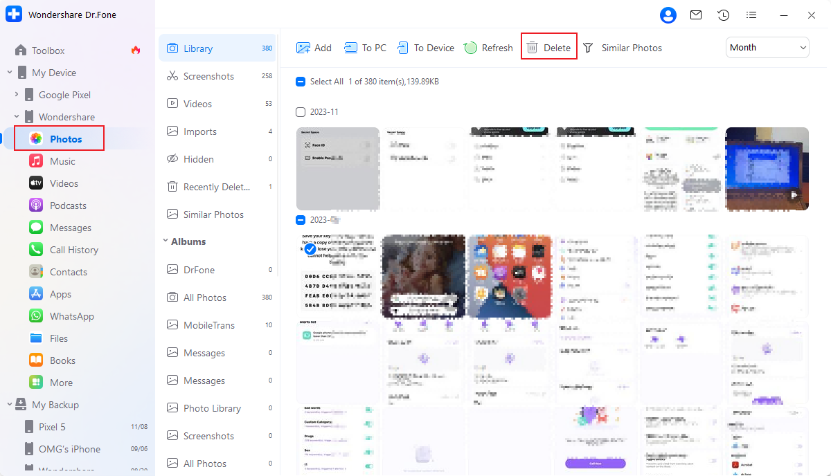 Why can't I edit or delete the photos I imported to my iPhone?