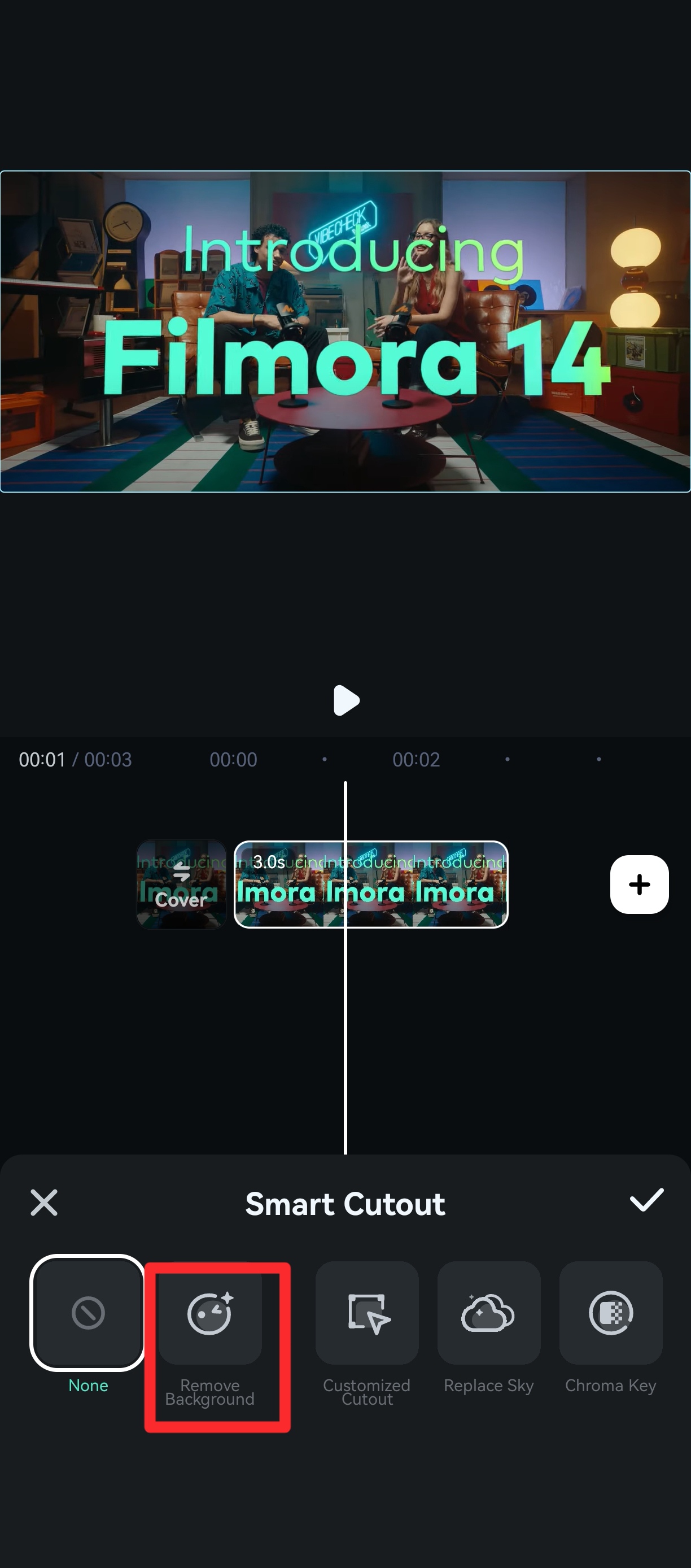 How to use AI remove background in Filmora?